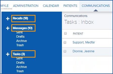 Configuring the Communications Tab