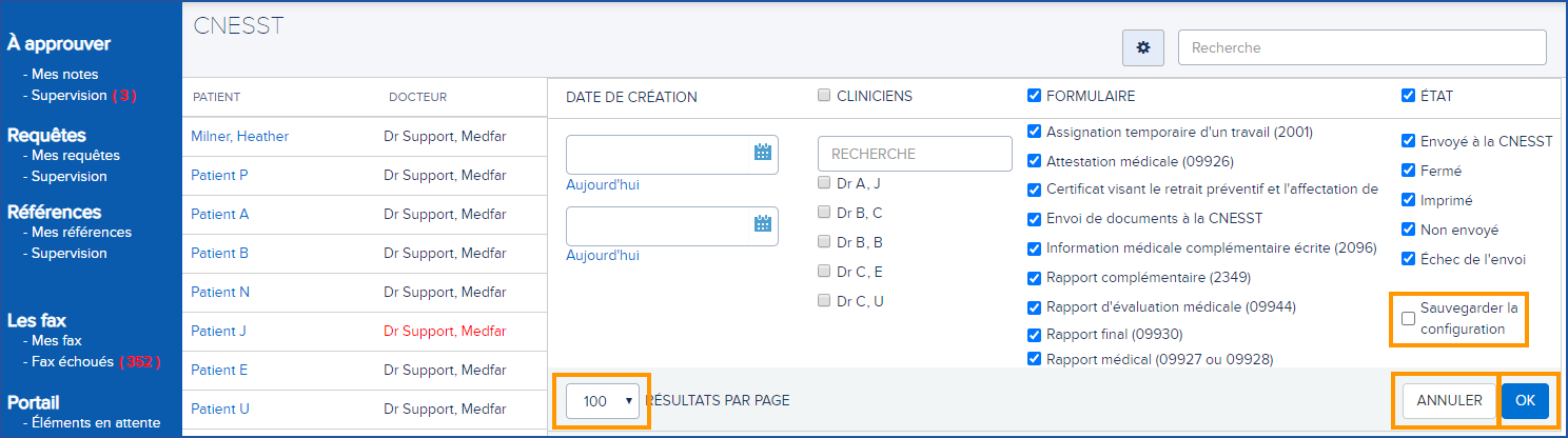 Gérer un fomulaire CNESST à partir de l'onglet Portfolio