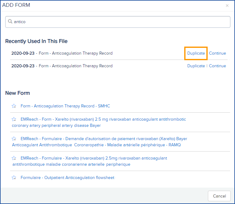 Duplicating a Dynamic PDF Form from a Clinical Note
