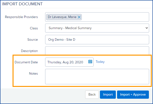 Importing a Patient File From an External Communication