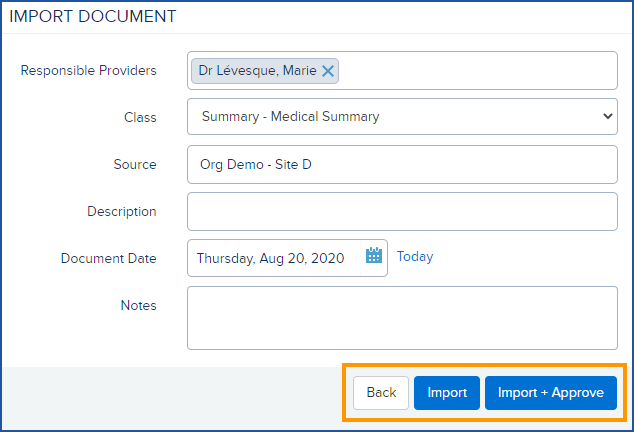 Importing a Patient File From an External Communication