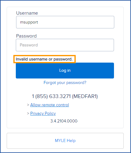 Logging into MYLE for the First Time