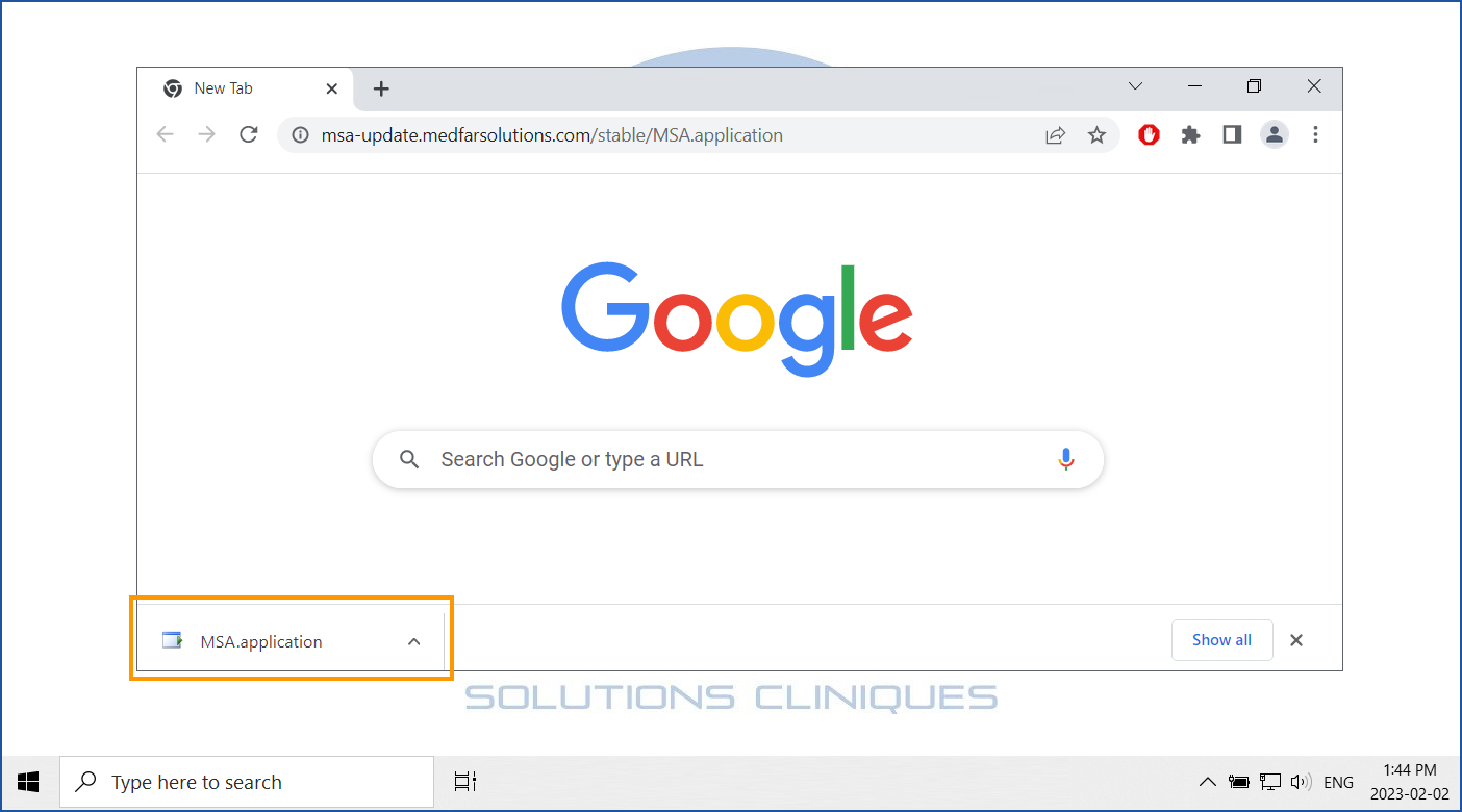 Installing the MSA Program on a Workstation to Access the DSQ